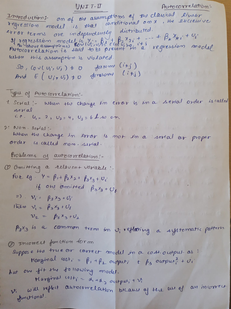 Auto Correlation | PDF