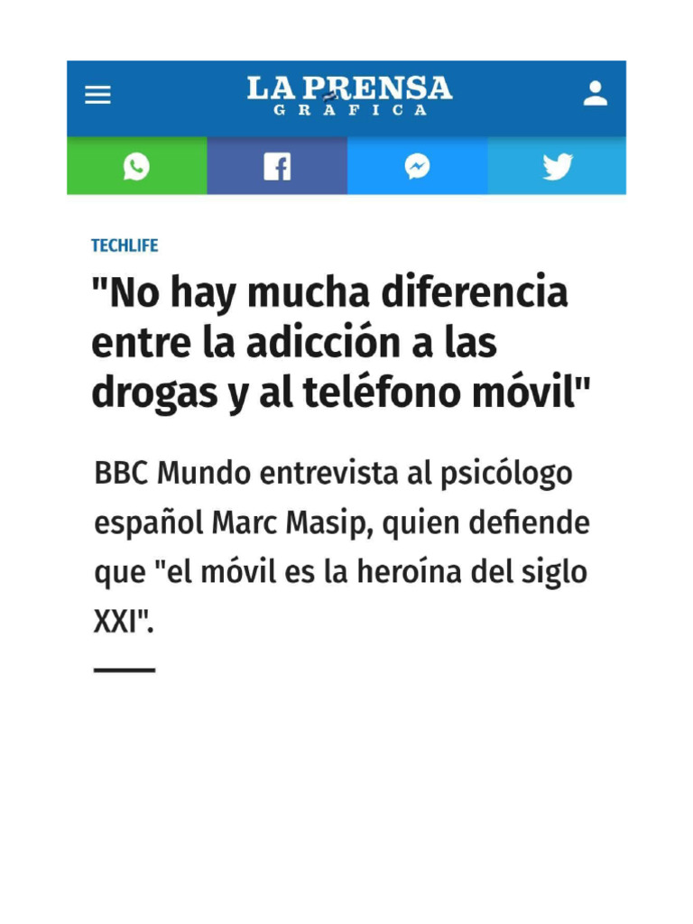 Adiccion Al Celular | PDF