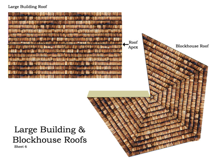 6 Large Building & Blockhouse Roofs | PDF