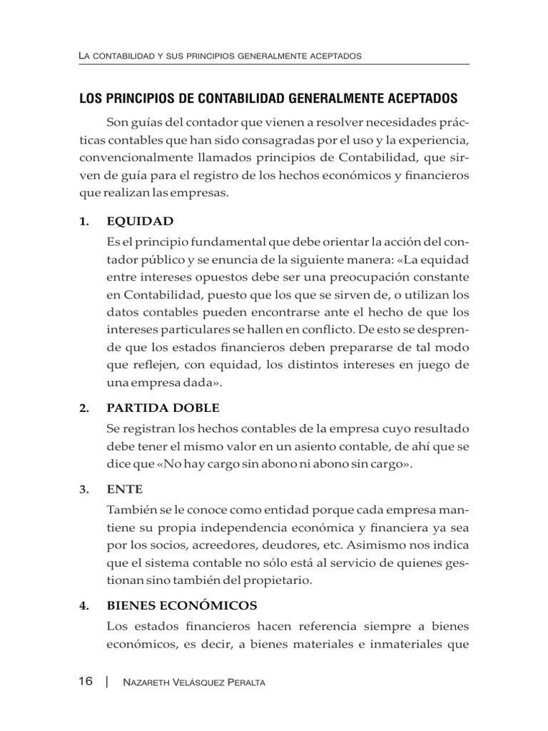 Principios Contables | PDF