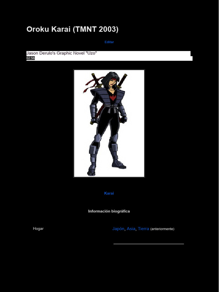 Oroku Karai (TMNT 2003) | PDF