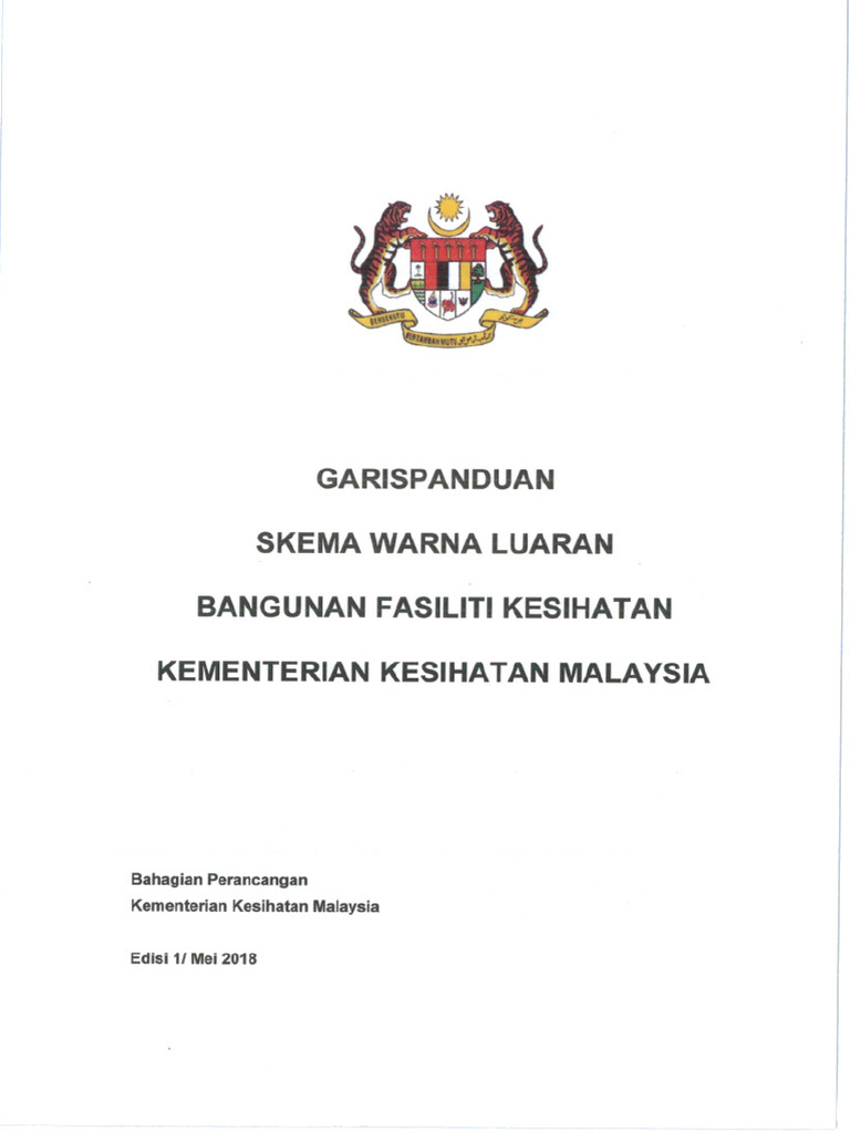 Garis Panduan Skema Warna Luaran Bangunan Fasiliti Kesihatan KKM | PDF Garis Panduan Skema Warna Luaran Bangunan Fasiliti Kesihatan KKM | PDF