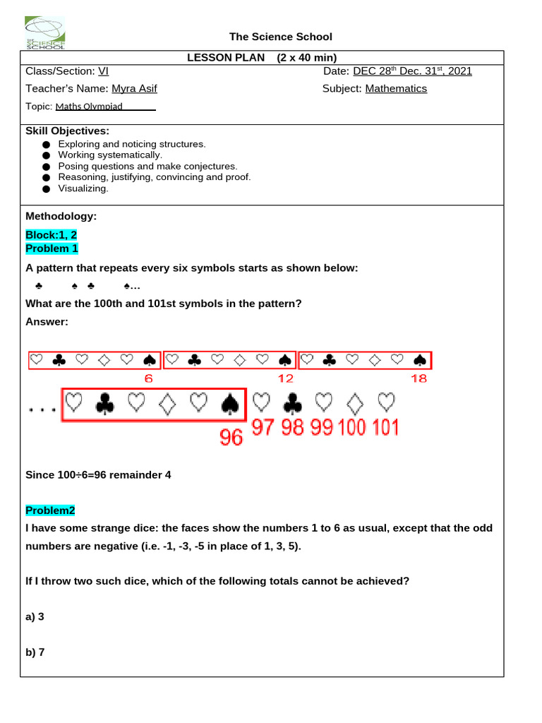 V Maths Olympiad | PDF