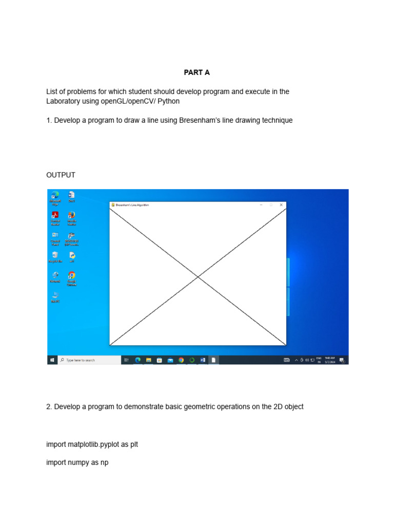 CG & IP Lab Manual | PDF