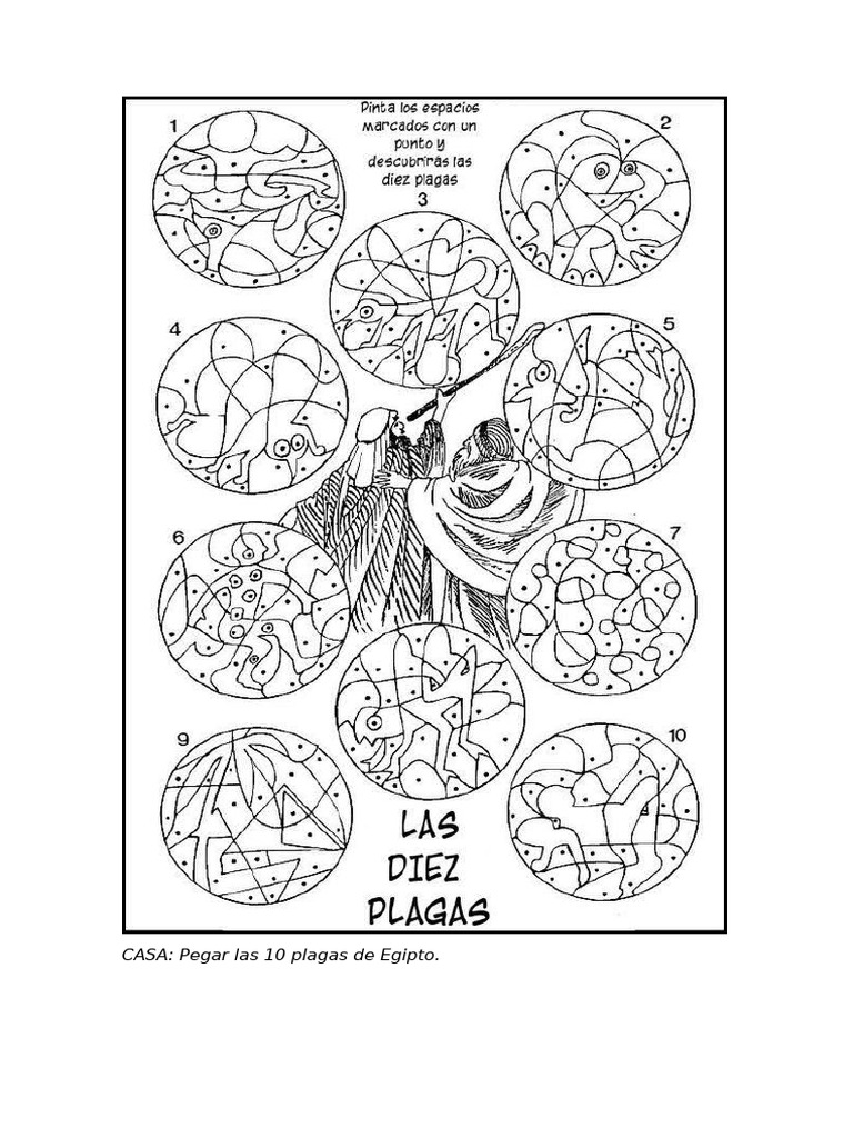 Colorear Las 10 Plagas | PDF