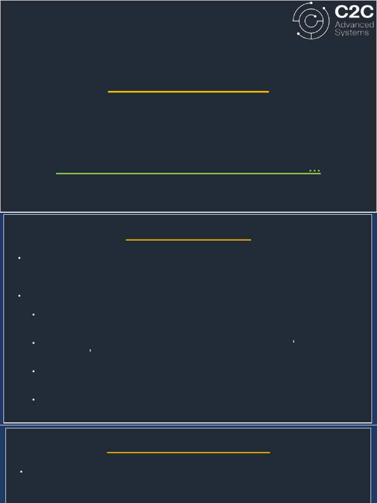 C2C Advanced Systems | PDF