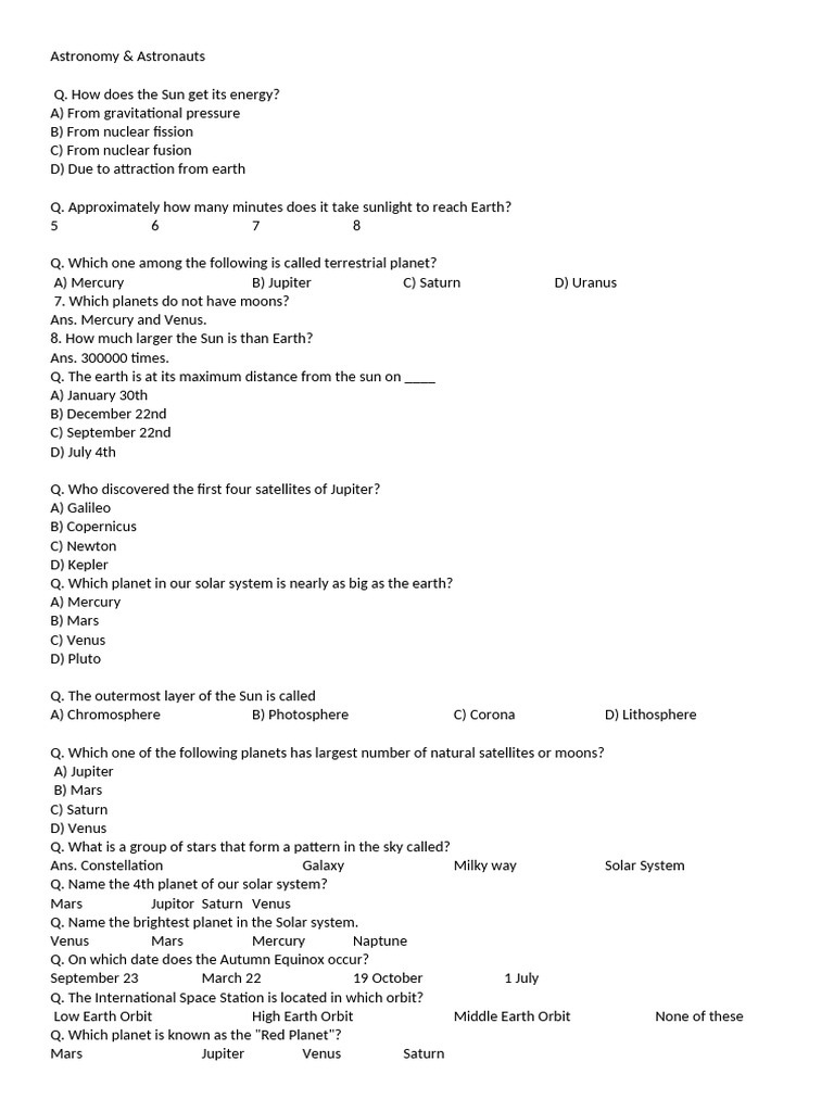 Astronomy & Astronauts | PDF