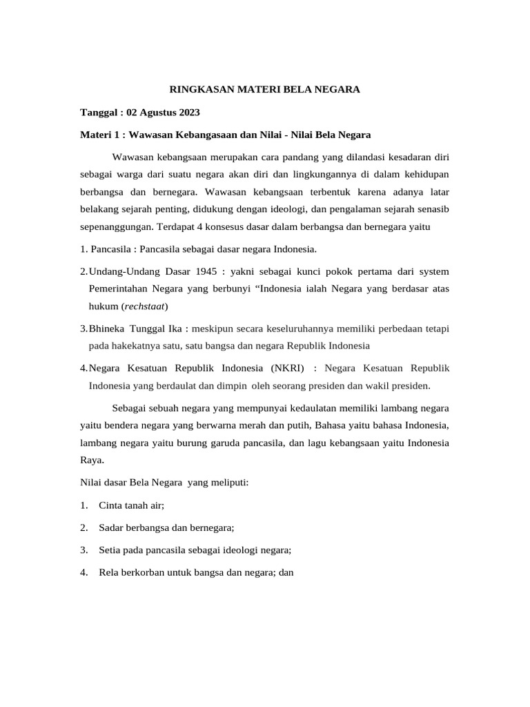 Latsar Bela Negara | PDF