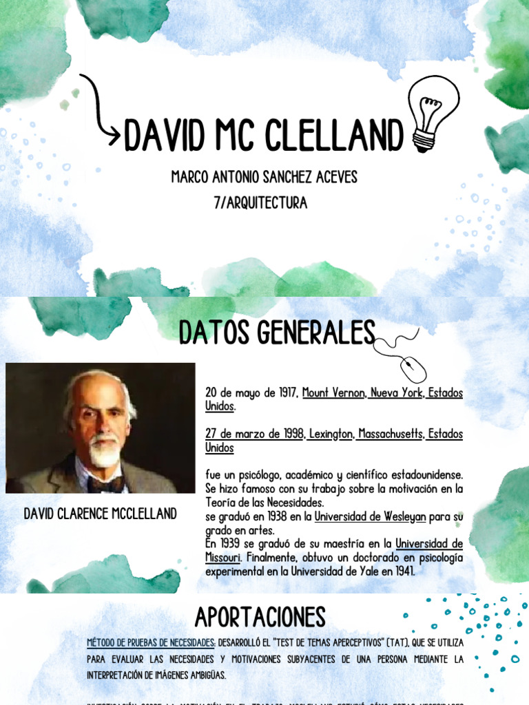 David MC Clelland | PDF