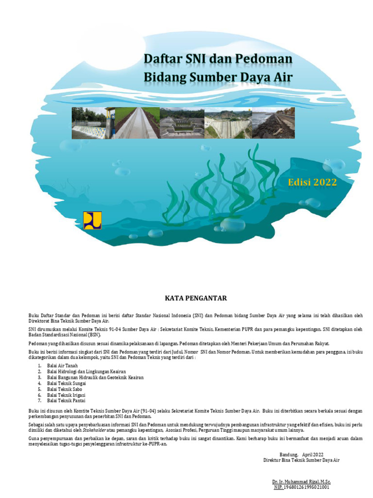 Buku Daftar SNI Dan Pedoman SDA Edisi 2022 | PDF