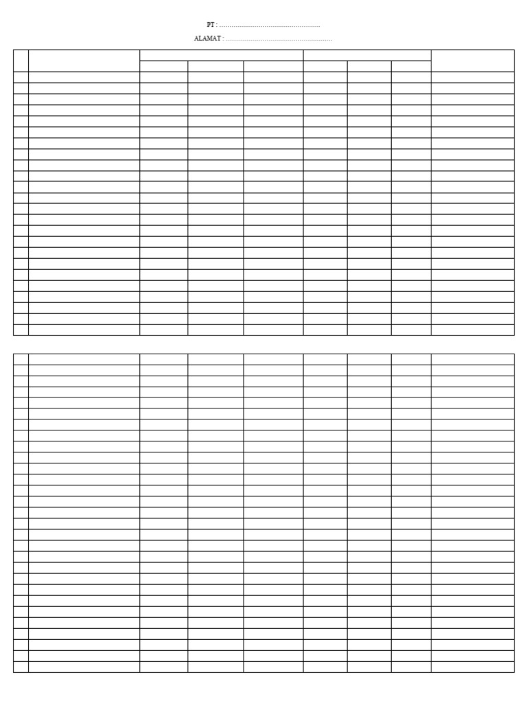 Contoh Form Analisis Kebutuhan Sarpras | PDF