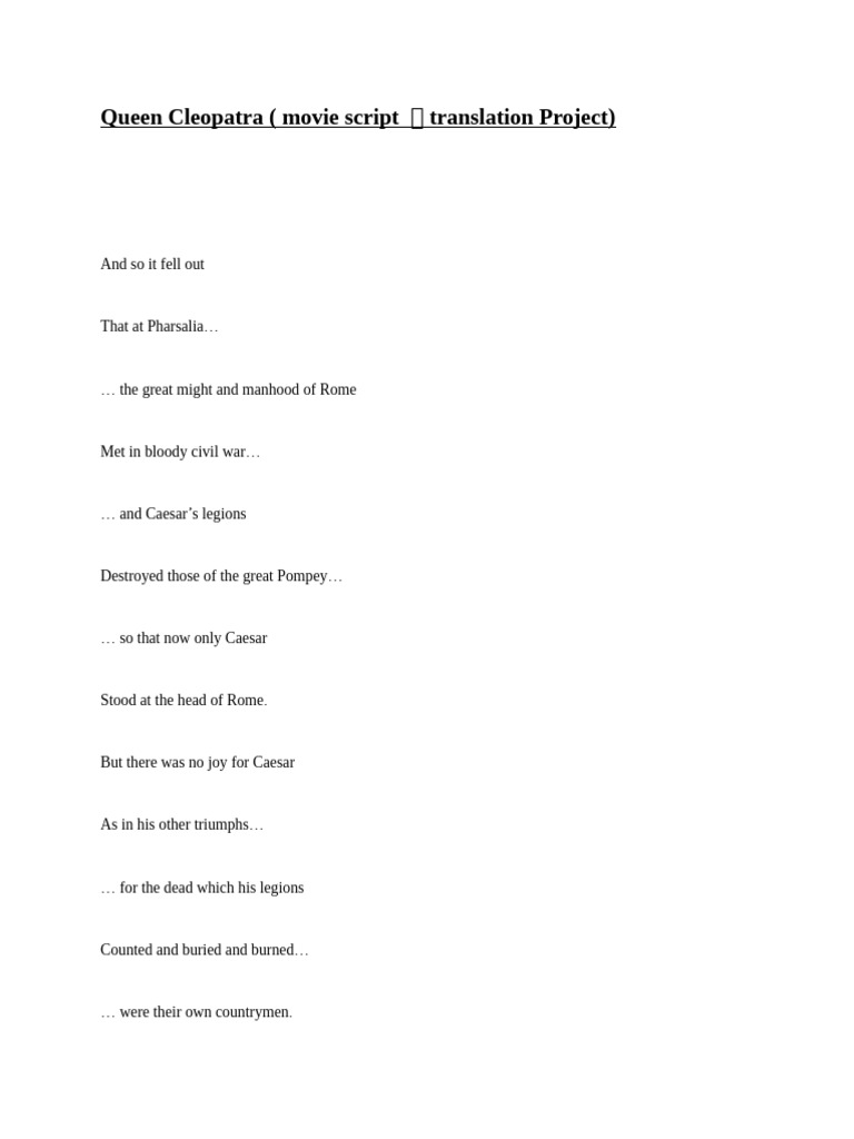 Queen Cleopatra ? | PDF