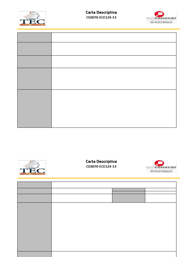 Carta Descriptiva Ec0217 | PDF