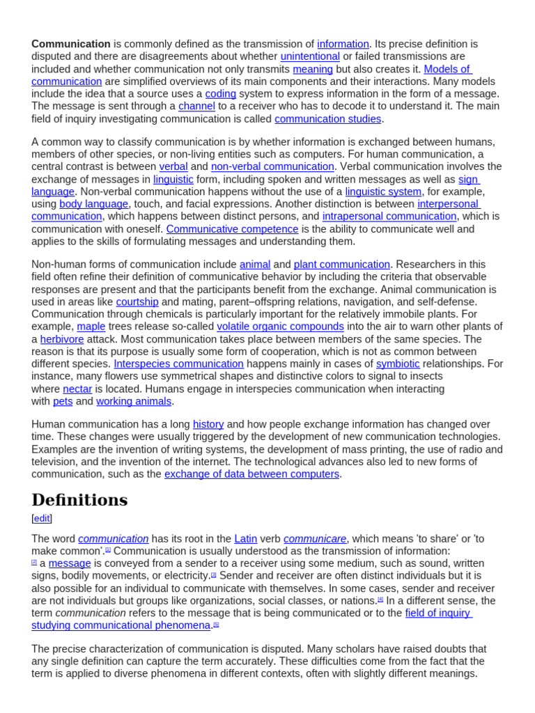 Communication | PDF