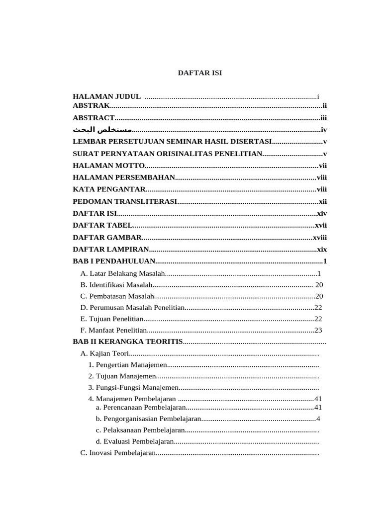 Daftar Isi Pak Adak | PDF