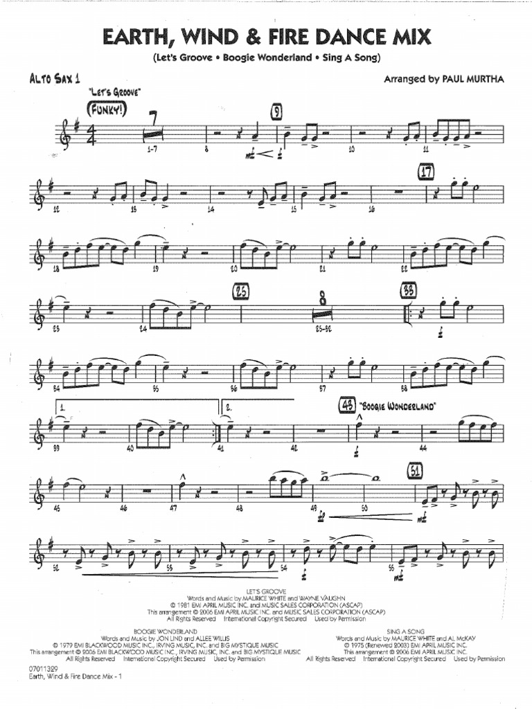Earth, Wind, and Fire Dance Mix | PDF