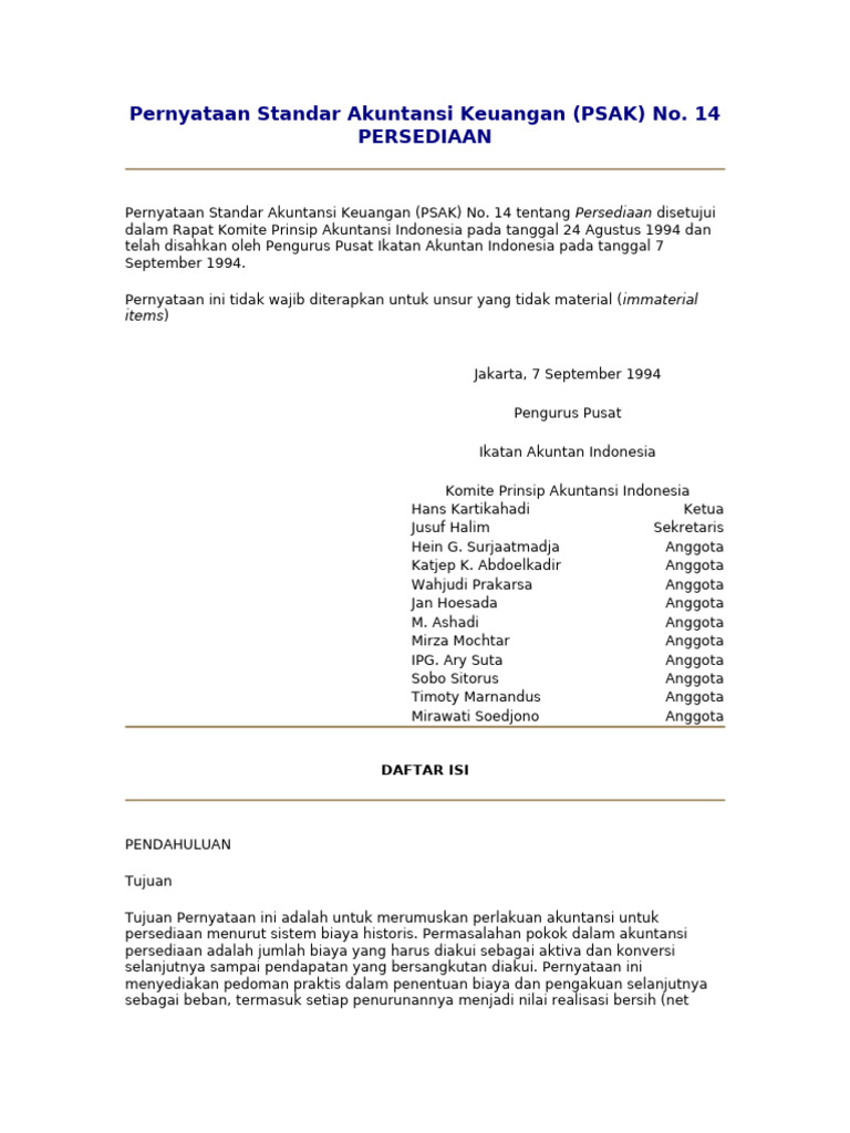 Psak 14 | PDF