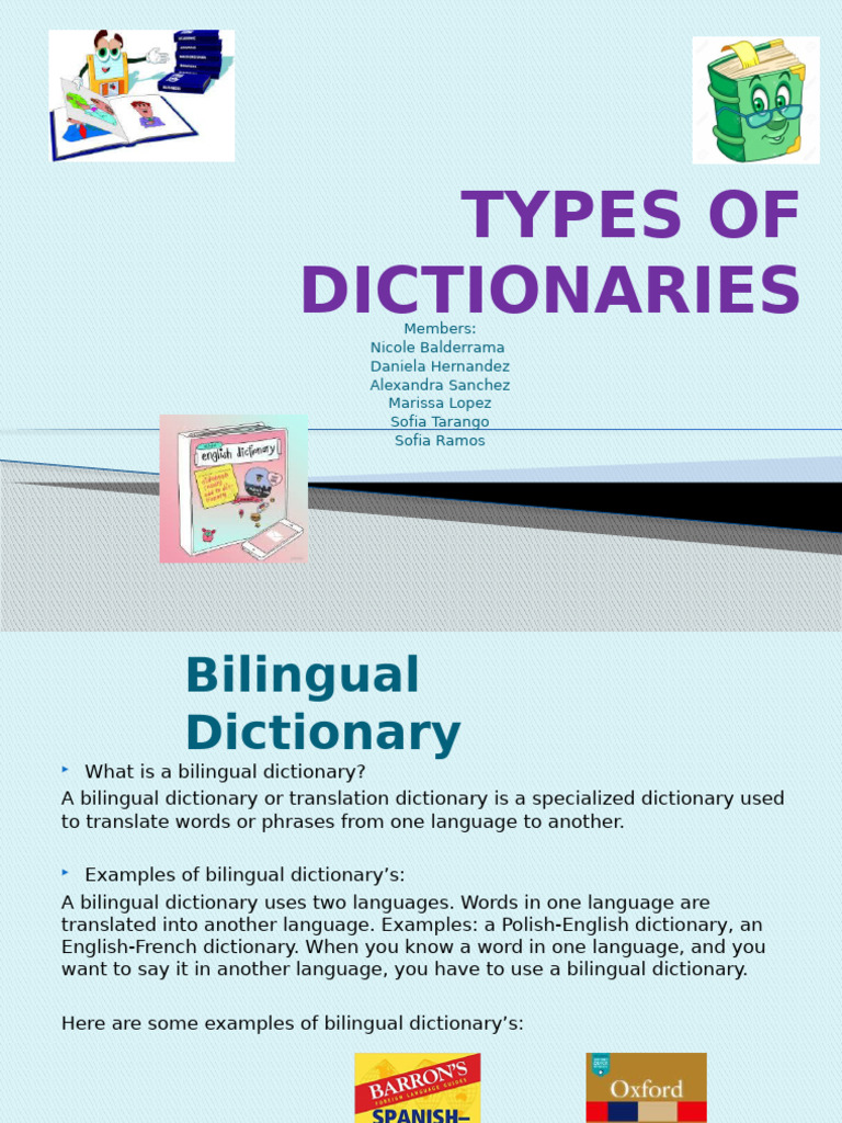 Types of Dictionaries Capa | PDF