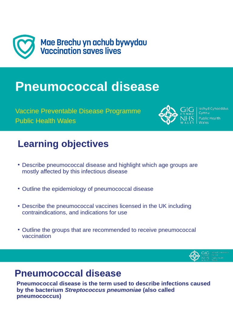 Pneumococcal Disease Slides 2021 Final | PDF