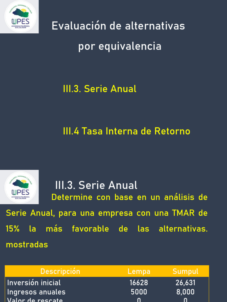 Tasa Interna de Retorno | PDF