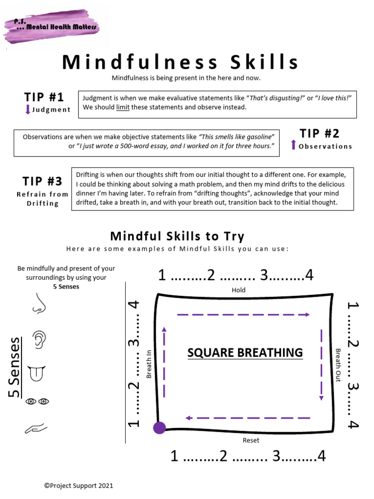 Mindfulness Skills | PDF