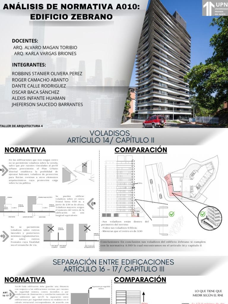 Analisis de Normativa Edificio Zebrano | PDF | Ascensor | edificio