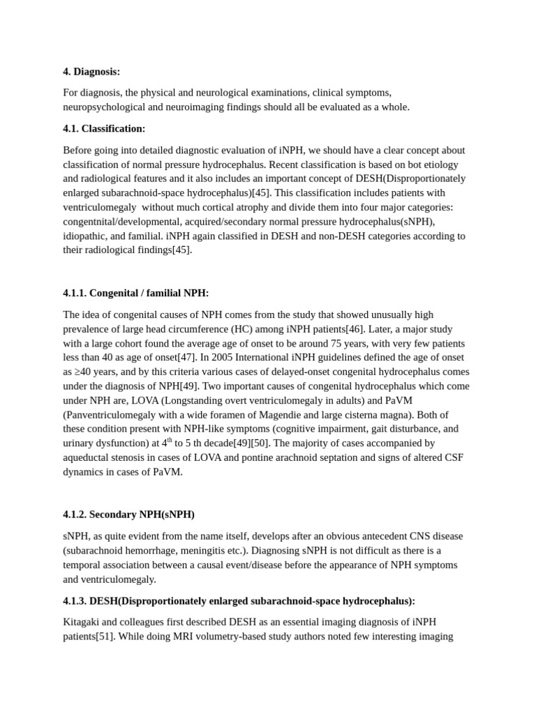 NPH Diagnosis Raw 1 | PDF