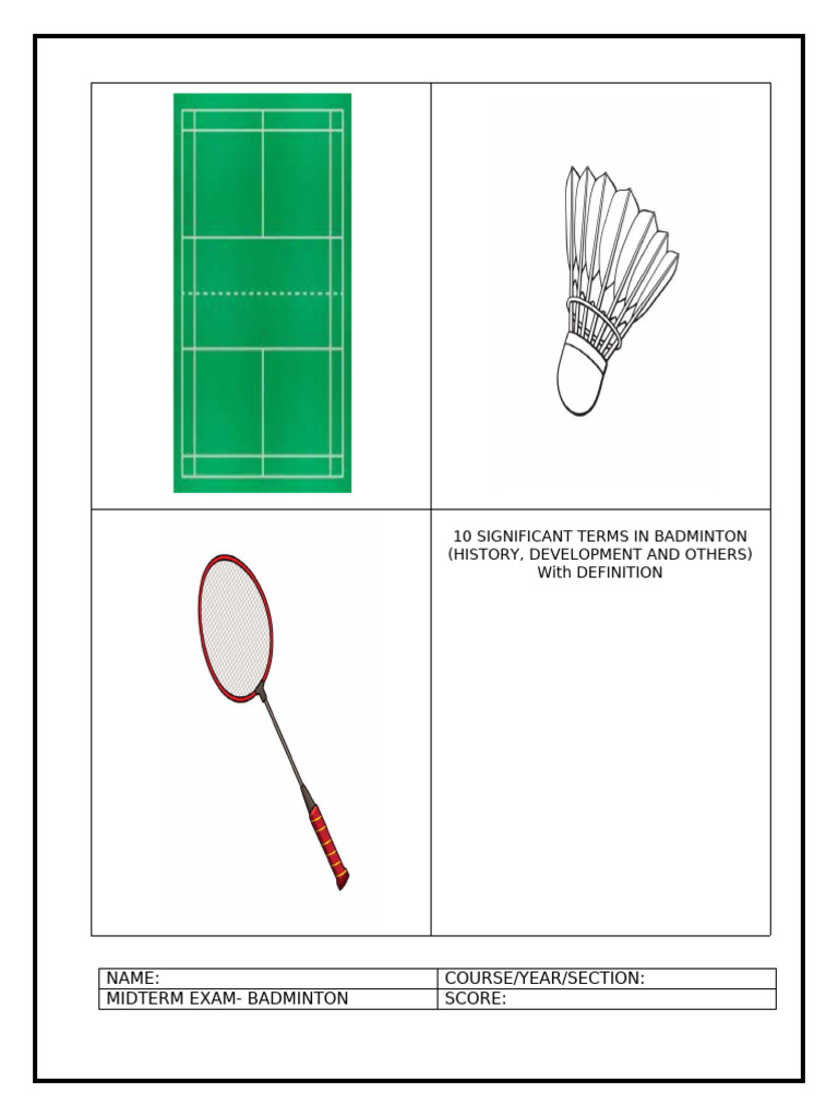 badminton | PDF