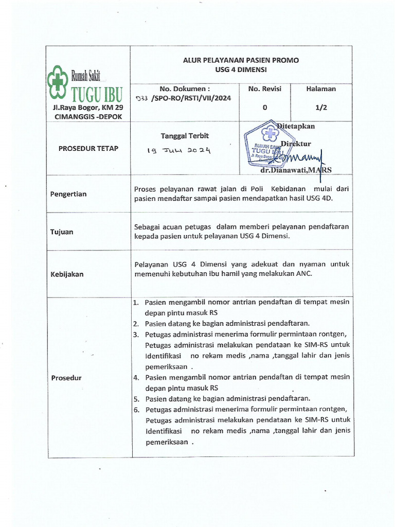 SOP Promo USG 4 D | PDF