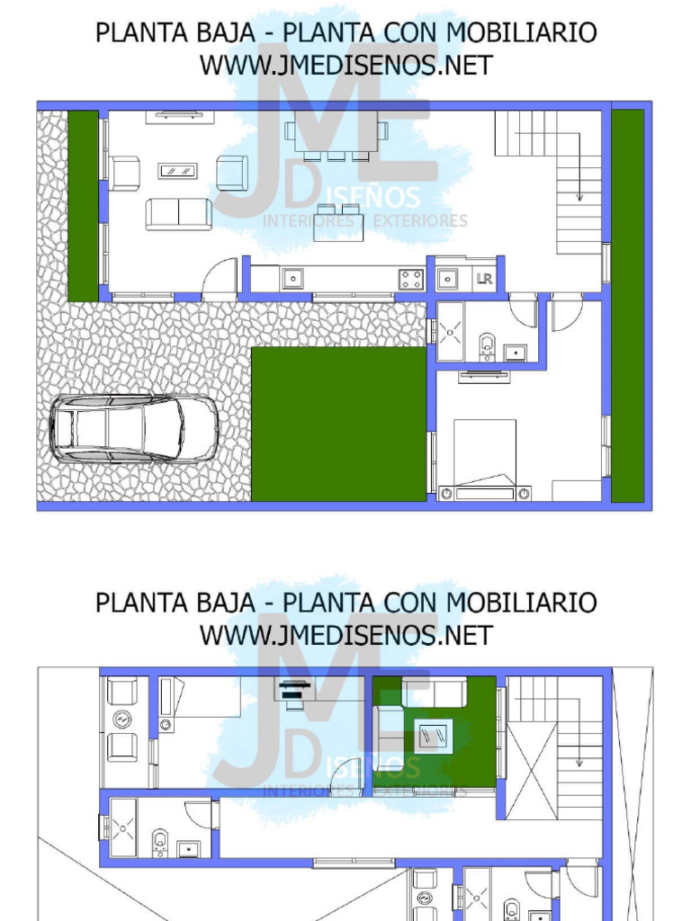 Plano Casa 10 X 15 M JME Disenos | PDF