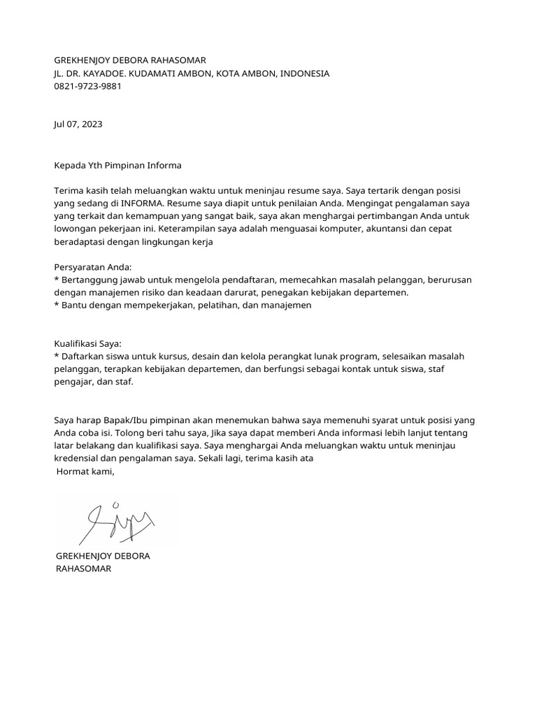 Joy CV - 1688791628 | PDF