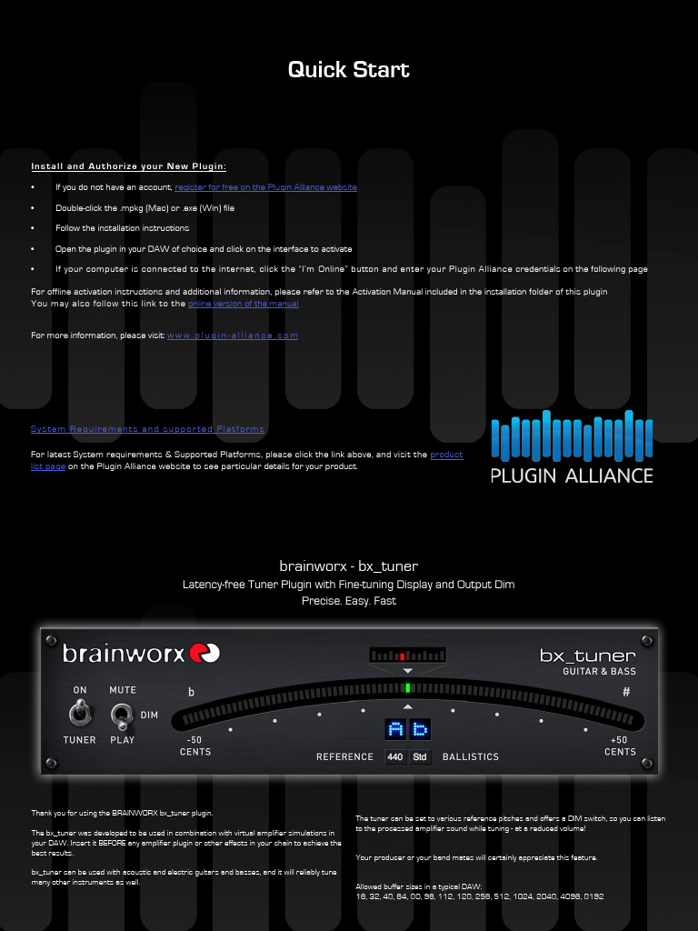 BX - Tuner Manual | PDF