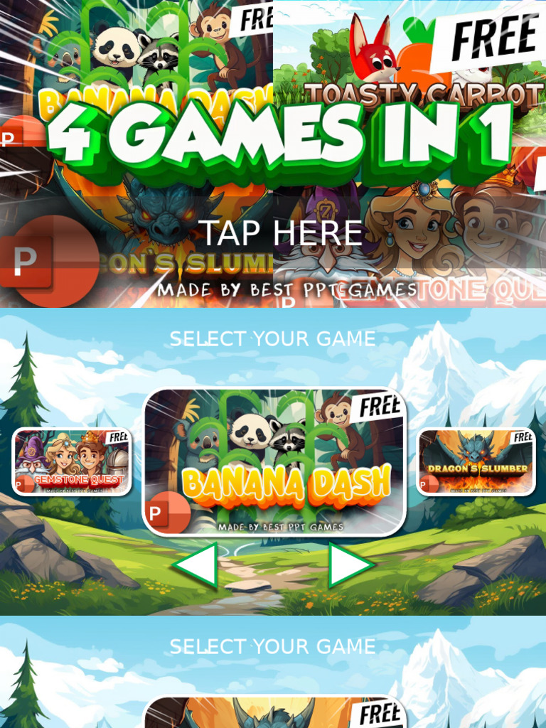 4 Games in 1 Powerpoint | PDF