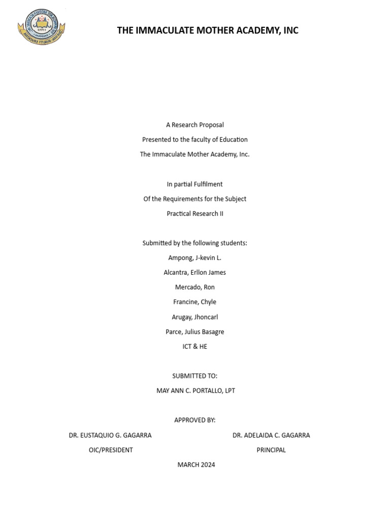 Final Draft Research Myresearch | PDF