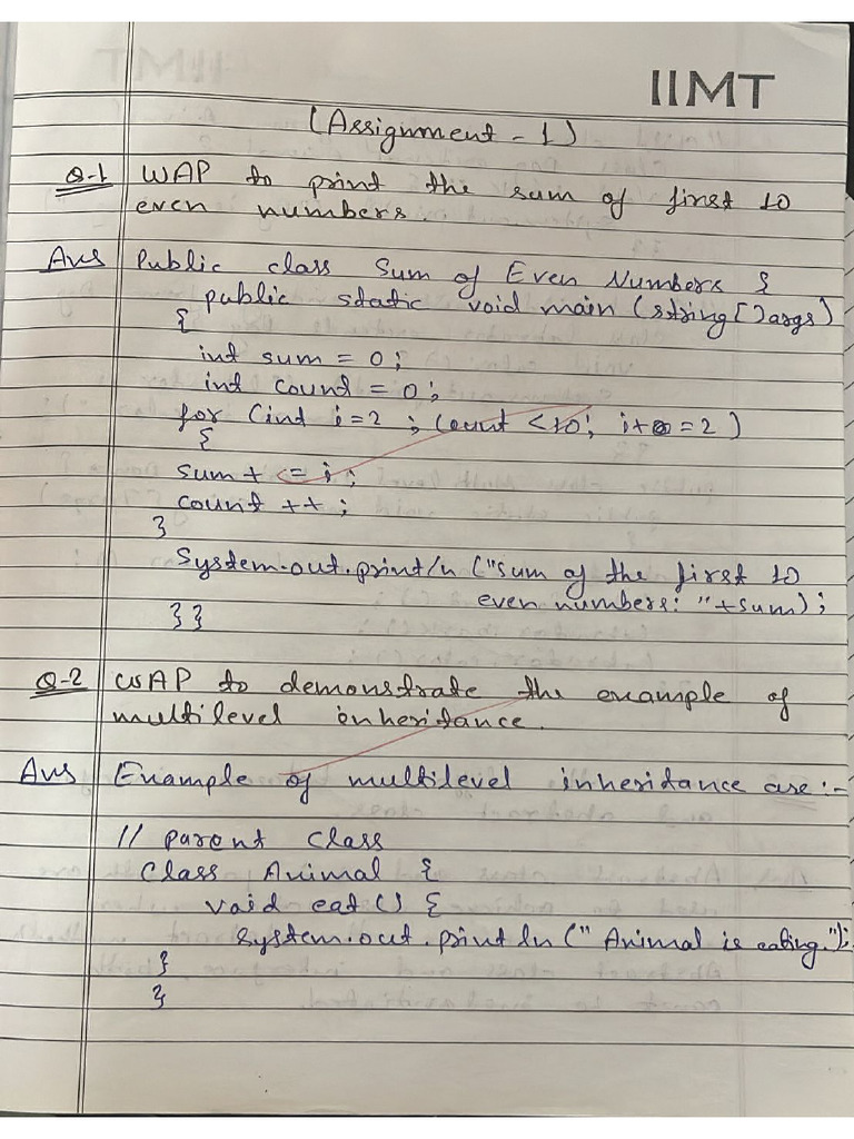 OOPS Assignment 1 | PDF