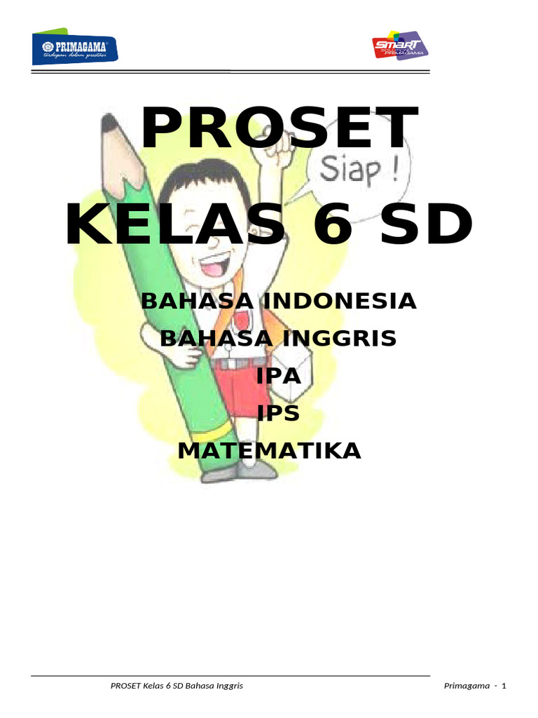 Proset Kelas 6 SD Edit | PDF