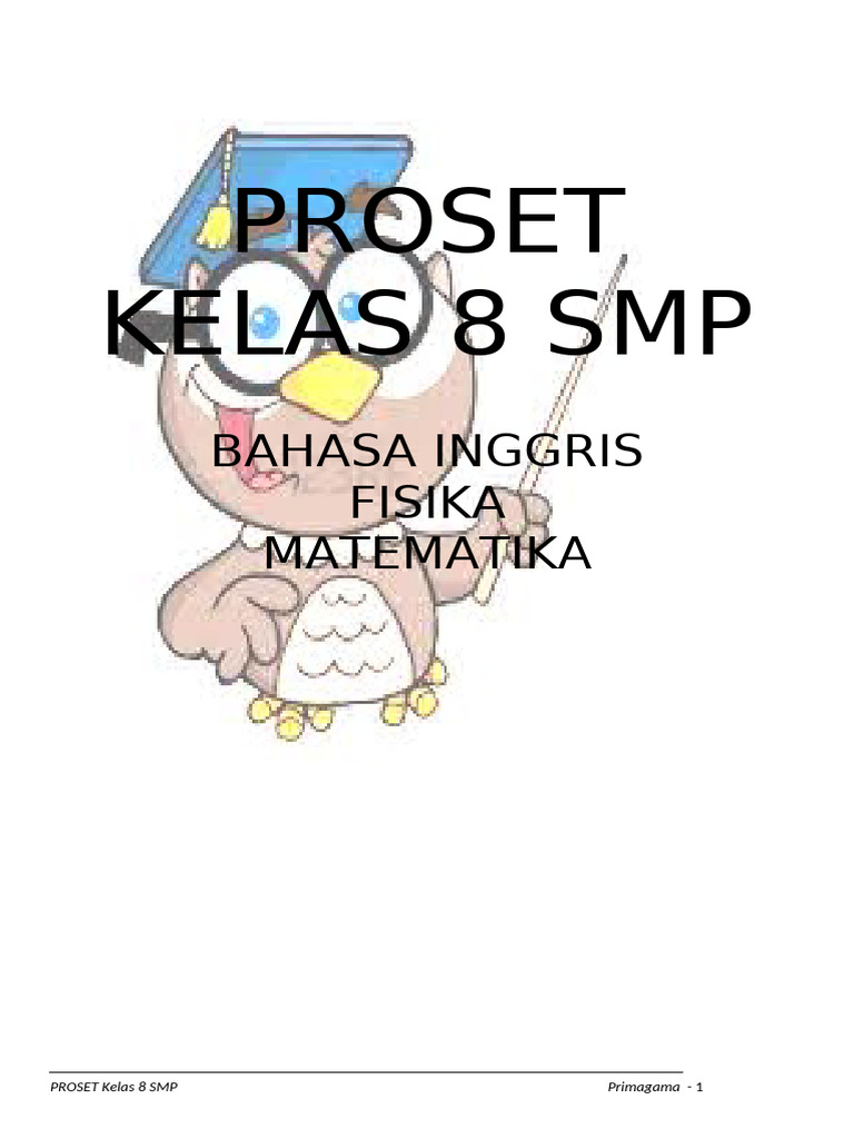 Proset Kelas 8p Edit | PDF