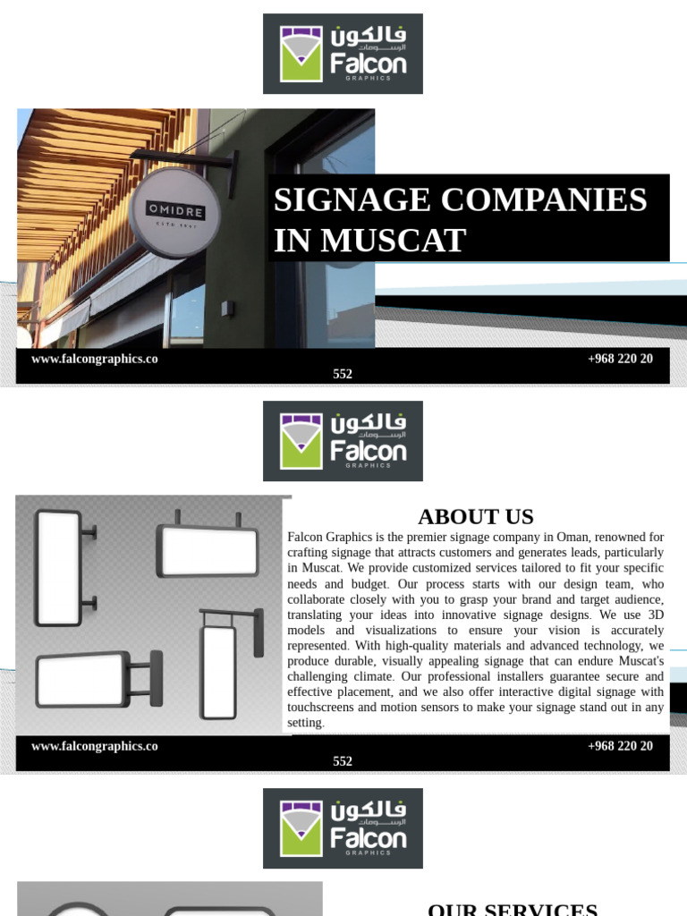 Signage Companies in Muscat | PDF | 3 D Computer Graphics | Art