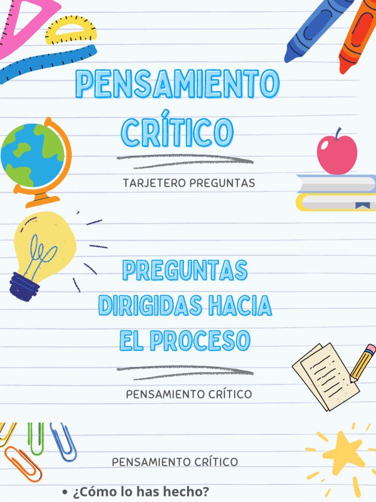 Preguntas Pensamiento Crítico | PDF