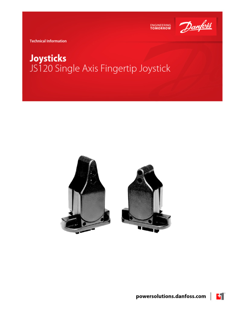520L0877 PLUS+1 Compliant JS120 Single Axis Fingertip Joystick ...