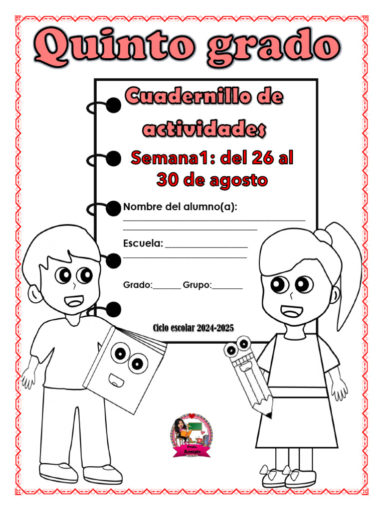 5° s1 Cuadernillo de Actividades Profa. Kempis | PDF