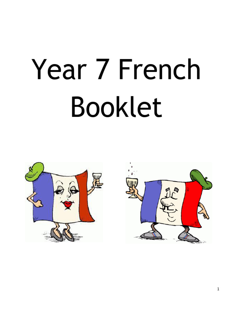 Year 7 French Booklet | PDF