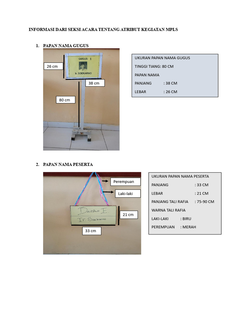 Informasi Atribut Mpls Tahun Pelajaran 2023.2024 | PDF