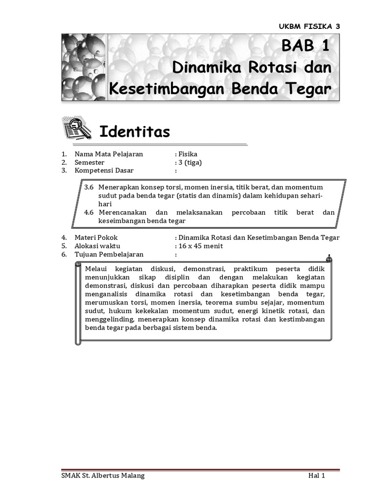 UKBM Fisika 3 | PDF