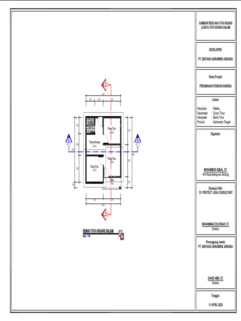 C - Gambar Rencana Tata Ruang Dalam Dan Luar 36 | PDF