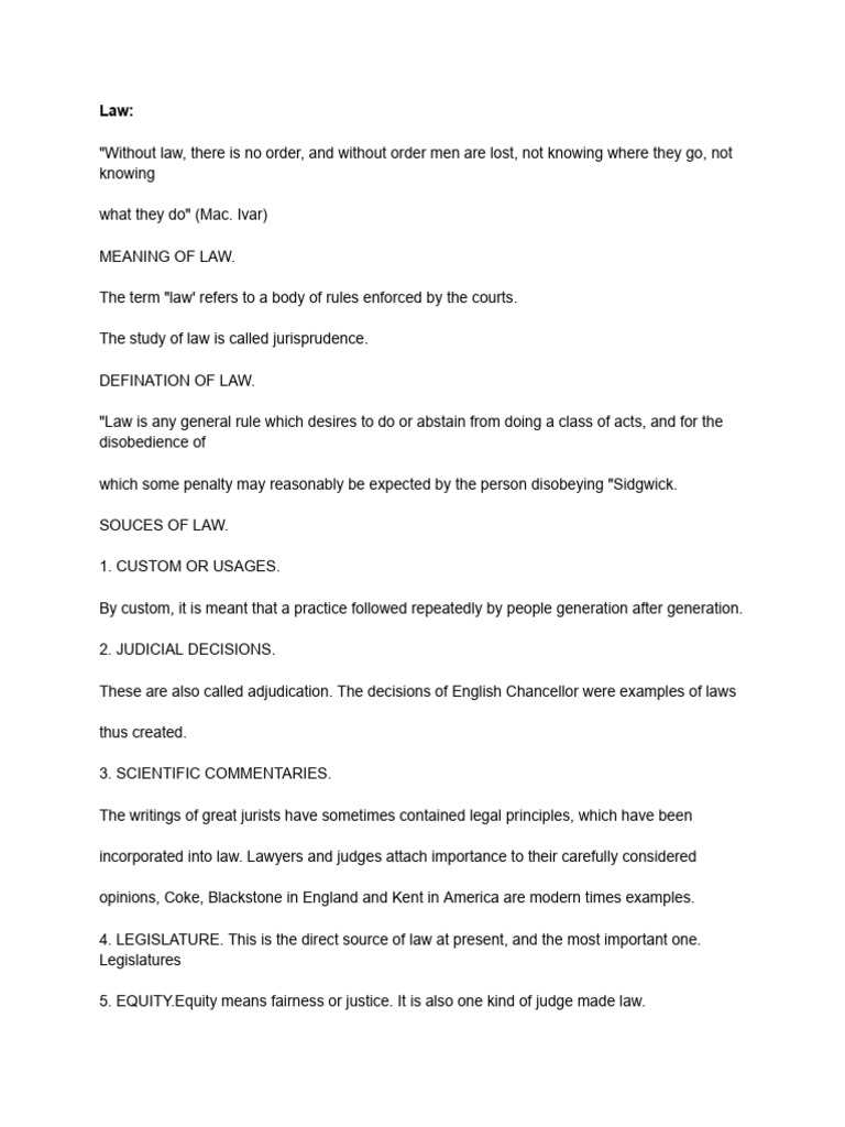Law | PDF