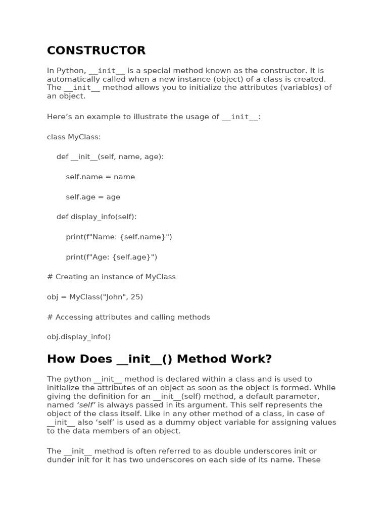 CONSTRUCTOR | PDF