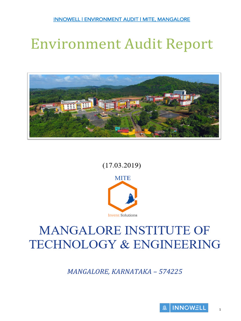 MITE Environment Audit Report 2019 | PDF