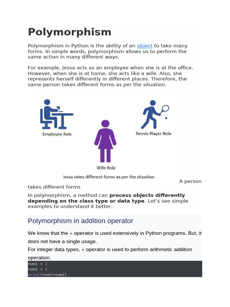 UNIT IV Polymorphism | PDF
