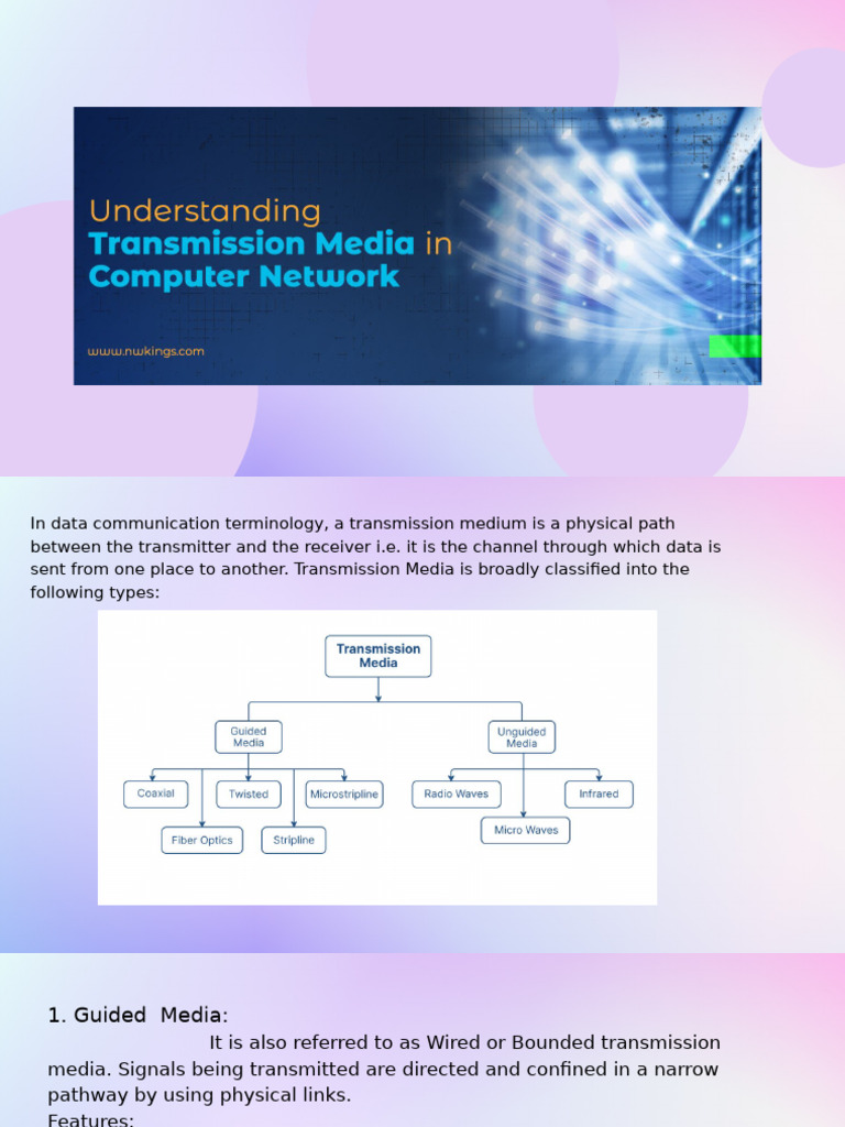 Transmission Media Pdf